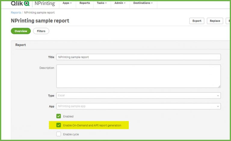 Qlik NPrinting: On-Demand - Acumen BI
